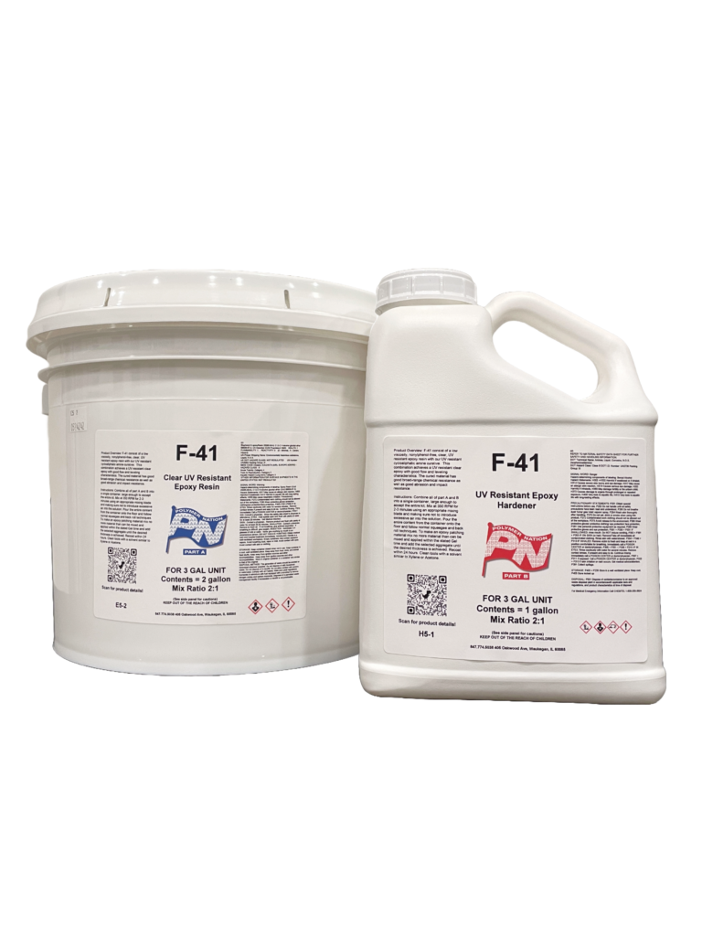 Polymer Nation F-41 Clear UV Resistant Epoxy - Pro Polymers Source