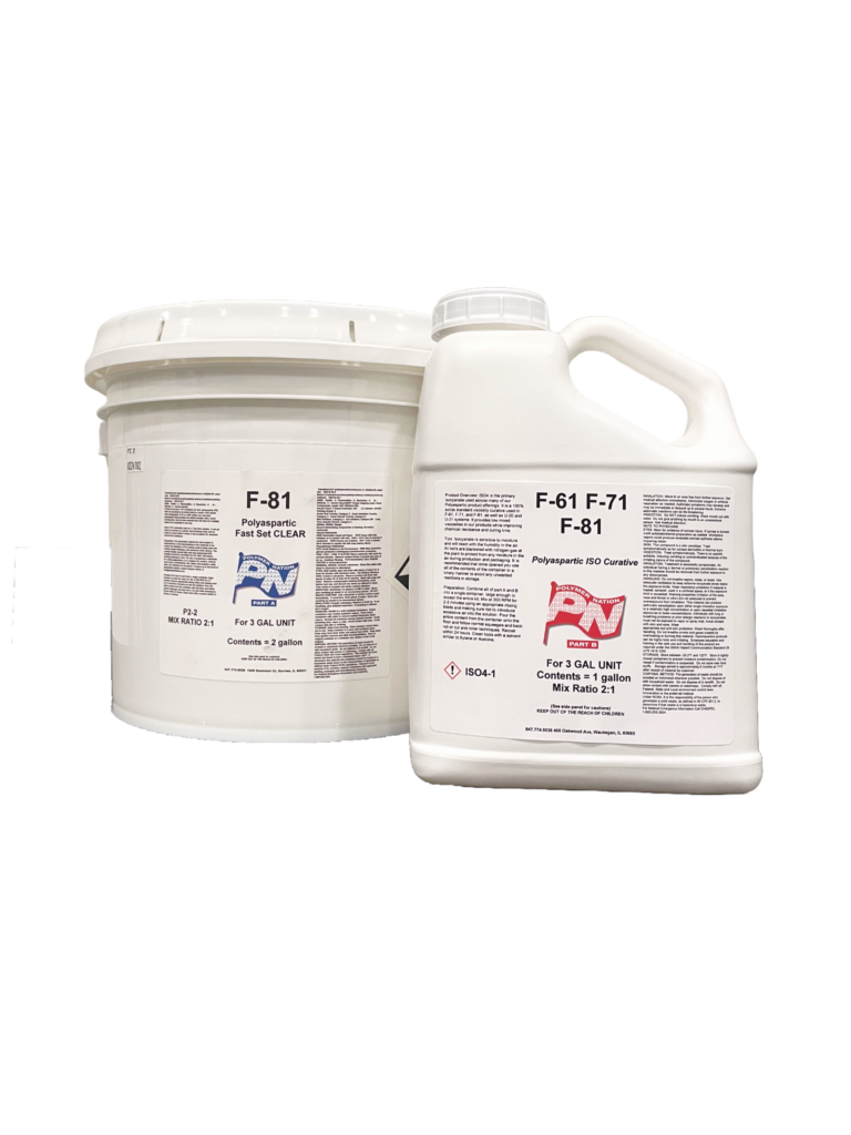 Polymer Nation F-81 Fast Speed Clear Polyaspartic - Pro Polymers Source